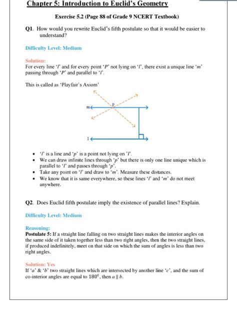Euclids Geometry Class 9 Cbse Maths Chapter 5 Go Rs Maths