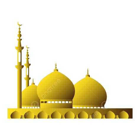 Eid Mubarak Mosque Vector Png Images Mosque Golden Ramadan Mubarak Vector And Png New Design