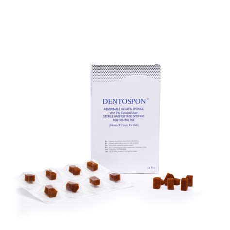 Dentospon Absorbable Hemostatic Sponge With Colloidal Silver Aegis