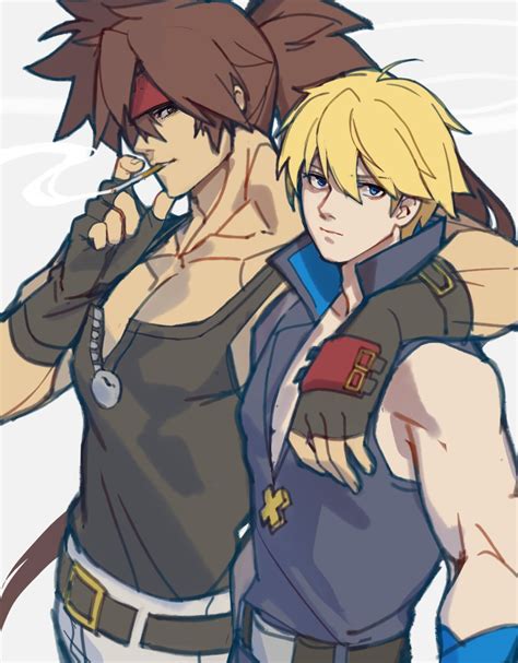 Sol Badguy And Ky Kiske Guilty Gear And 1 More Drawn By Uncle Rabbit
