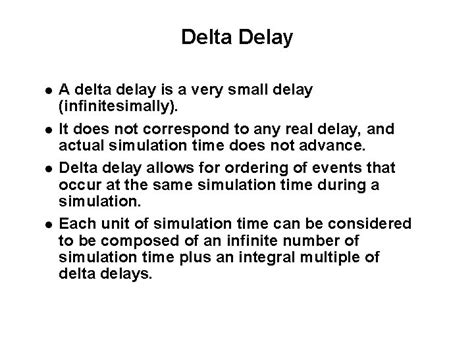 Timing Model Vhdl Uses The Following Simulation Cycle
