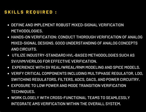 Ullas P On Linkedin Great Opportunity For Ams Verification Engineer