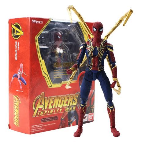 14cm Avengers Infinity War Iron Spider SHF Figuarts Normal Ver BJD PVC