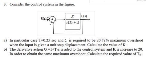 Solved A In Particular Case T025 Sec And ζ Is Required To