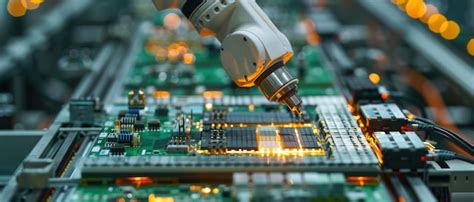 Precision Robotics Robotic Arm Assembling Electronics With Accuracy Premium Ai Generated Image Precision Robotics Robotic Arm Assembling Electronics With Accuracy Premium Ai Generated Image