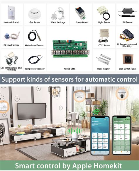 Kc868 E16s Esp32 Din Rail Relay Module Smart Home Automation Kincony