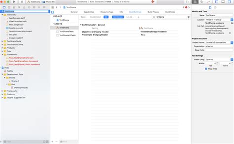 Ios After Installed Framework From Pods Not Able To Import In Class