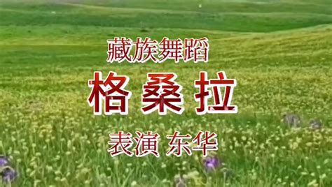 藏族舞蹈格桑拉表演东华制作甜女 高清1080P在线观看平台 腾讯视频