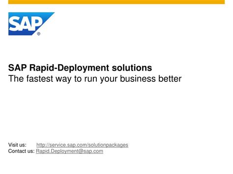 PPT SAP Rapid Deployment Solution For Advanced Metering Infrastructure PowerPoint Presentation