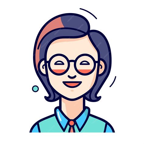 흰색 배경에 고립 된 교사 아이콘 교육 개념 프리미엄 벡터