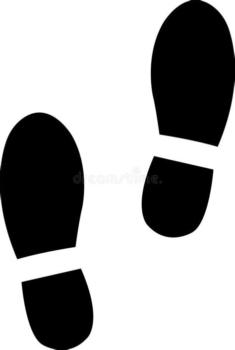 Human Boot Foot Print Walk Vector Two Feet Of Single Man Icon