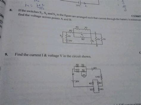 J1 πi×2 8 If The Switches S1 S2 And S3 In The Figure Are Arranged S
