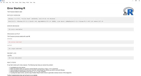 Error After New Installation R Studio Rstudio Ide Posit Community