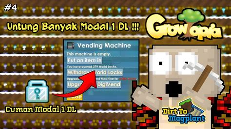 Dengan 1DL Bisa Jadi 4DL Profit Modal 1DL DiGrowtopia Dirt To