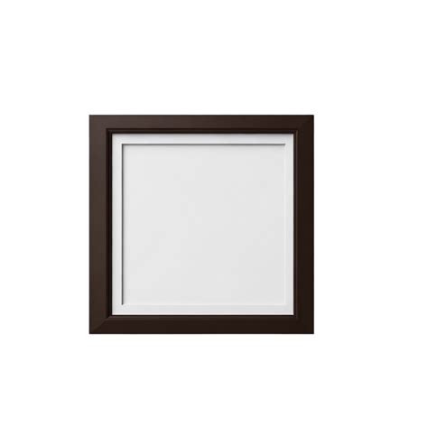 White Blank Frame With Brown Border Mockup Empty Blank Frame Mockup