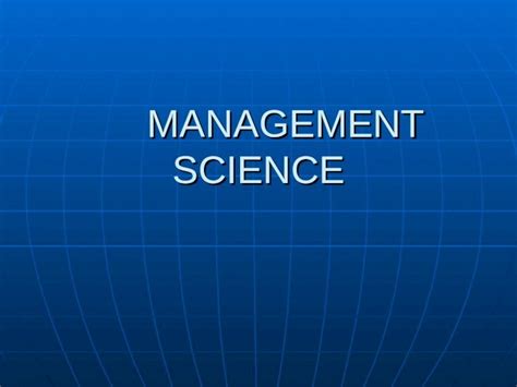 Ppt Chapter1 Management Science Dokumentips