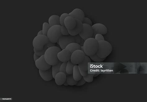 검은 색 둥근 구 격리 된 배경입니다 액체 둥근 플라스틱 모양 부드러운 바다 돌 플랫 액체 스플래시 버블의 디자인 요소 0명에 대한 스톡 벡터 아트 및 기타 이미지 Istock