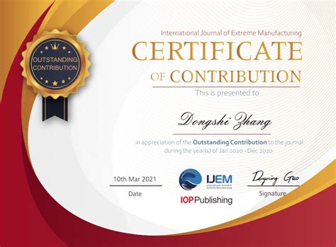 Pdf Ijem Certificate Of Outstanding Contribution
