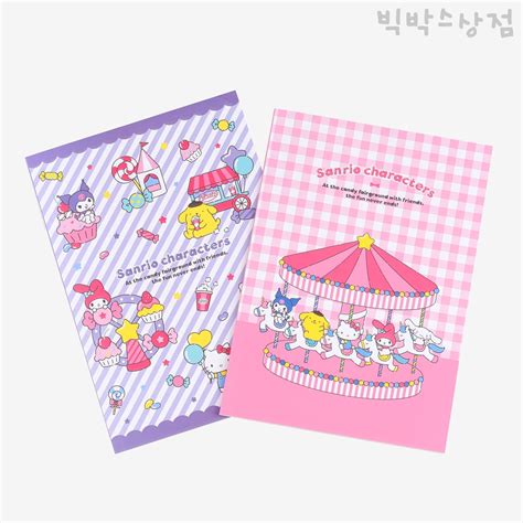 빅박스상점 산리오 캐릭터 제본노트 1권 랜덤 과목노트 중고노트 공책 제본 유선 캐릭터 문구 홈플러스 익스프레스