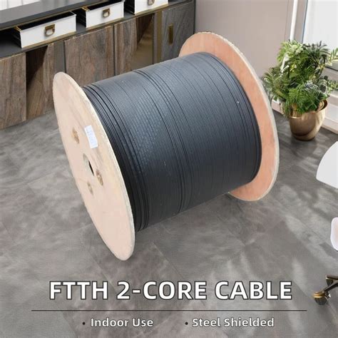 Foc Fiber Optic Cable 1c2c4c Ftth Fttx Figure 8 Flat Drop Cable G652d