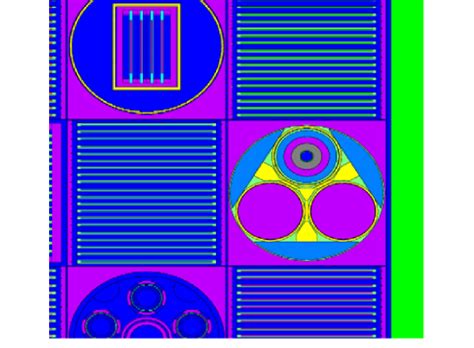 A Detail Of The Mcnp Model Of The Experiment Located In H6 Download Scientific Diagram