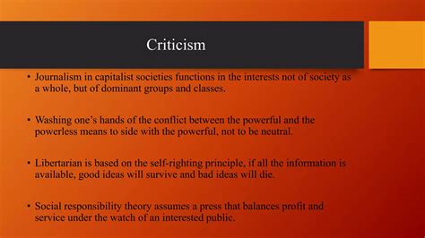 1 St Presentation Normative Theories Of Mass Communication Ppt
