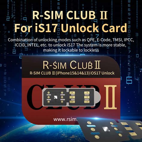 R Sim Club 2 For Ios17 Unlock Card