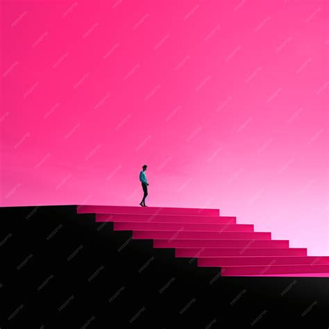 Papel De Parede Minimalista Rosa Quente Foto Premium