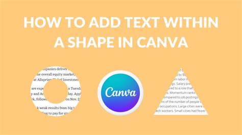 how to add text within a shape in canva template fonts