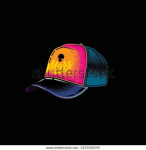 Original Vector Illustration Headdress Baseball Cap Stock Vector
