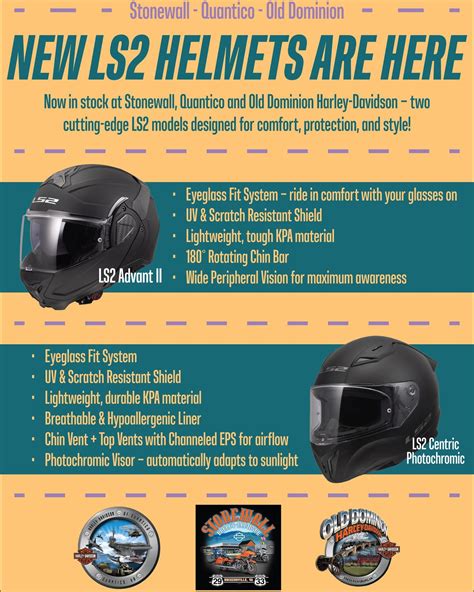 Old 🔥 Ride Ready At Old Dominion Harley Davidson 🔥 The All New Ls2 Helmets Have Arrived
