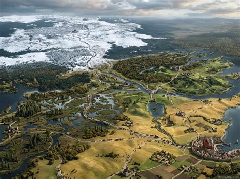 Kingsroad Map Kings Landing To Winterfell And The Wall