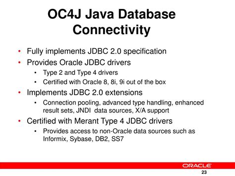 Ppt Oracle Application Server Migrating To Oc4j Self Validation Tech Guide Powerpoint