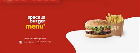 Menù Space Burger Concept Depliant On Behance
