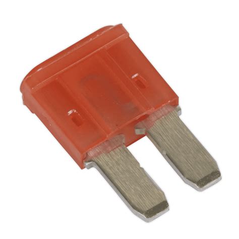 Sealey M2bf10 Automotive Micro Ii Blade Fuse 10a Pack Of 50 Garage