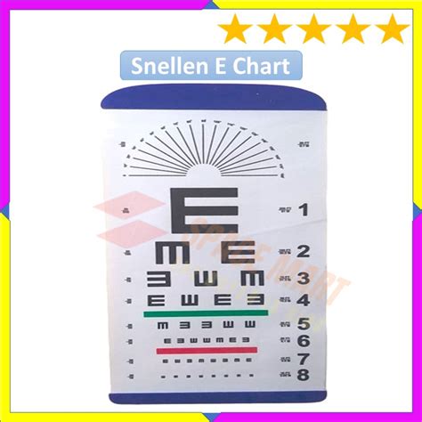 Snellen Chart Alfabet Snellen E Chart Visus Terapi Pengelihatan Alat Test Mata Lazada Indonesia