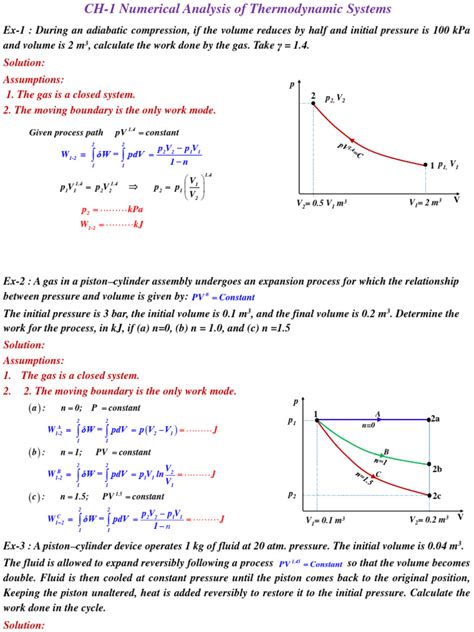 Thermo - CH - 01 - Numerical Problems-1 | PDF | Heat | Gases