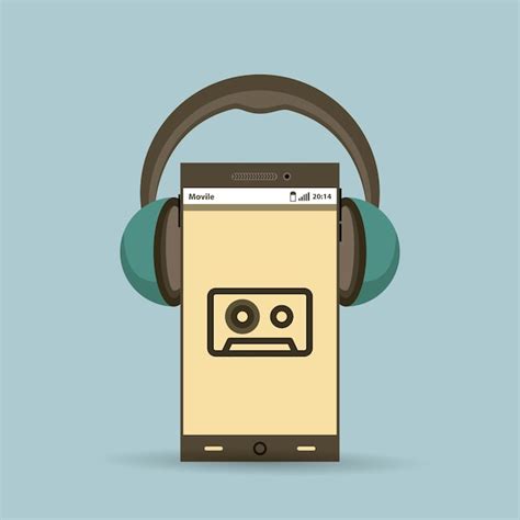 Premium Vector Music Mobile Design