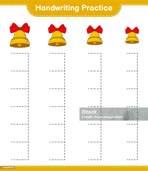 필기 연습 크리스마스 벨의 라인을 추적 교육 어린이 게임 인쇄 워크 시트 벡터 일러스트레이션 0명에 대한 스톡 벡터 아트 및 기타 이미지 Istock