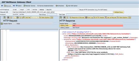 Solved No Service Found For Namespace Sap Sap Community