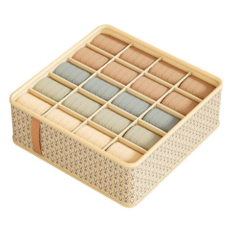 20 Cell Underwear Sock Drawer Organizer Dividersfoldable Underwear