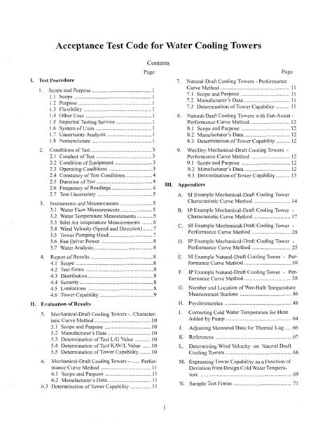 Cti Atc 105 2000 Preview Acceptance Test Code For Water Cooling