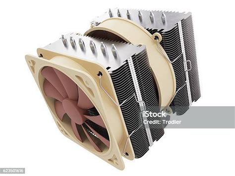 고립 된 배경에 Cpu 쿨러 방열판 0명에 대한 스톡 사진 및 기타 이미지 0명 3차원 형태 Cpu Istock