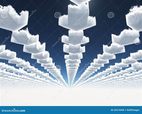 Arrow Clouds Stock Illustration Illustration Of Arrow 26214458