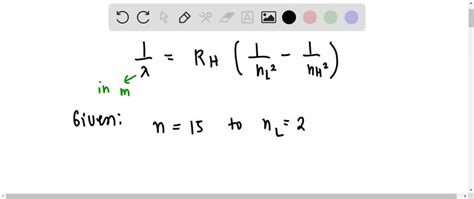 Solved Calculate The Wavelength Of Light Emitted From Hydrogen Atom