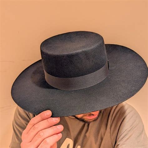 Mens Wide Brim Hat Etsy