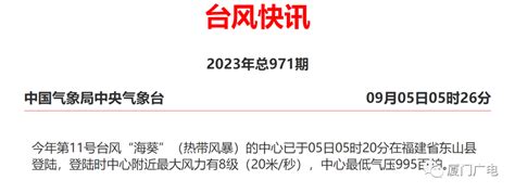 快讯！“海葵”登陆了！厦门今天仍有大暴雨！影响福建省的中心