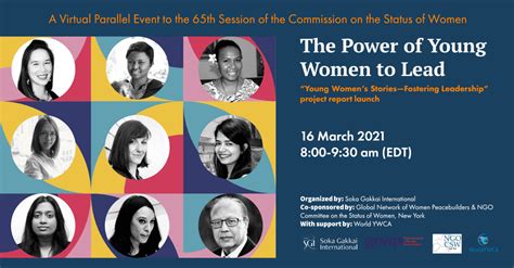 Sgi Action For Peace Advancing Young Womens Leadership And Gender