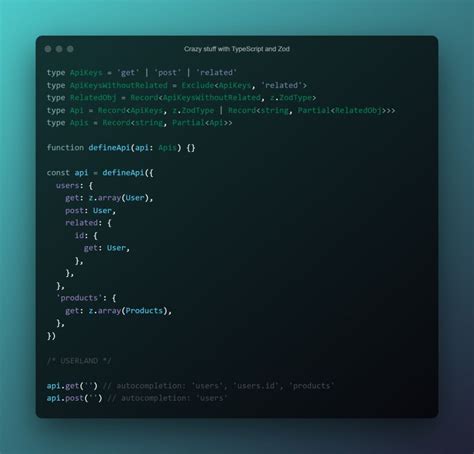 Roland Doda On Linkedin 🤪😜🎲 Getting Crazy With Typescript And Zod I