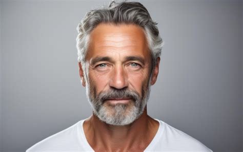 Premium Ai Image Portrait Of A Handsome Middleaged Man